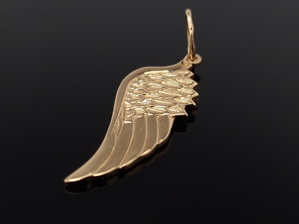 Auksinis pakabukas Sparnas - auksinegulbe.lt