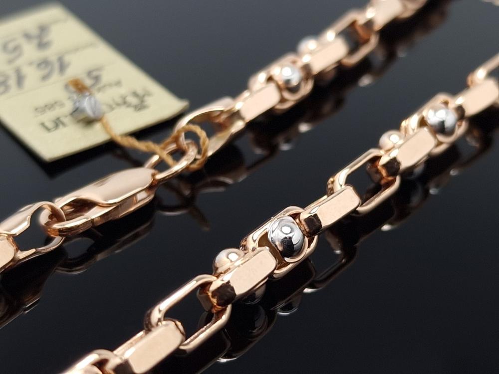 Auksinė grandinėlė su baltu auksu - auksinegulbe.lt