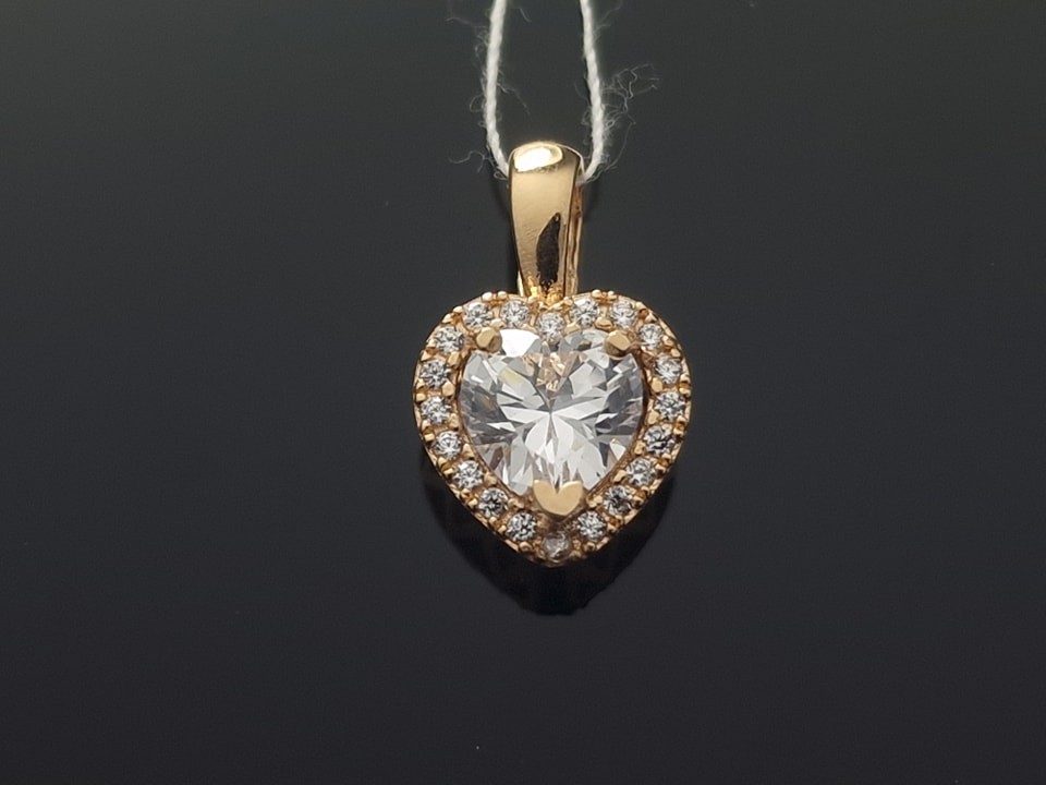 Auksinis pakabukas Širdelė - auksinegulbe.lt